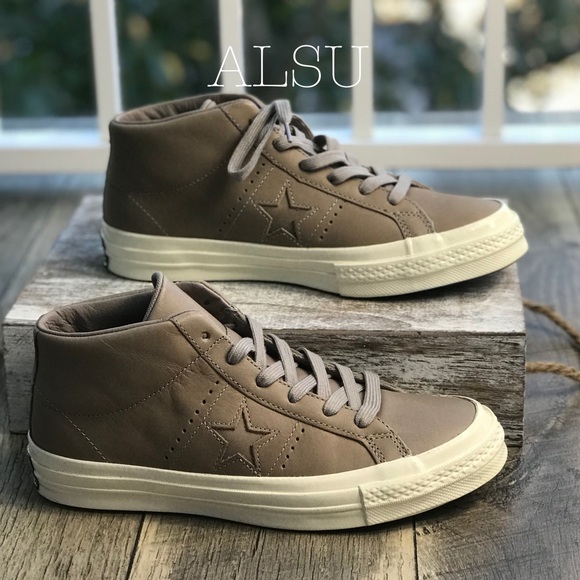 Converse | Shoes | Nwt Converse One Star Mid Malted Beige W Authentic ...